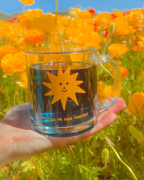 Emo Sun Mug – Inner Peach Design