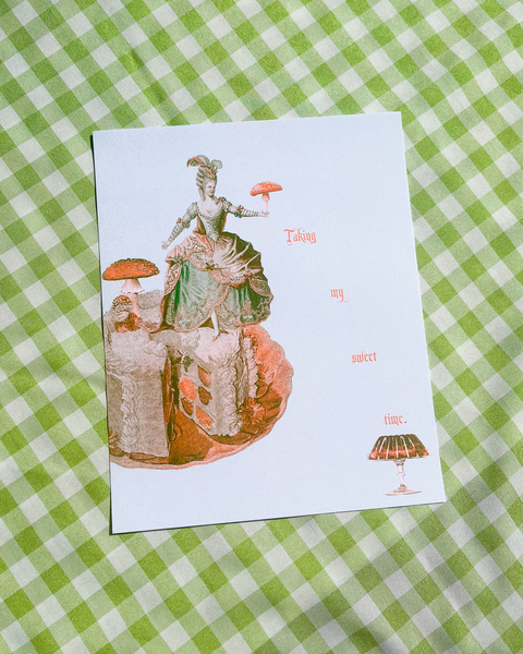 Taking My Sweet Time Riso Print – Inner Peach Design